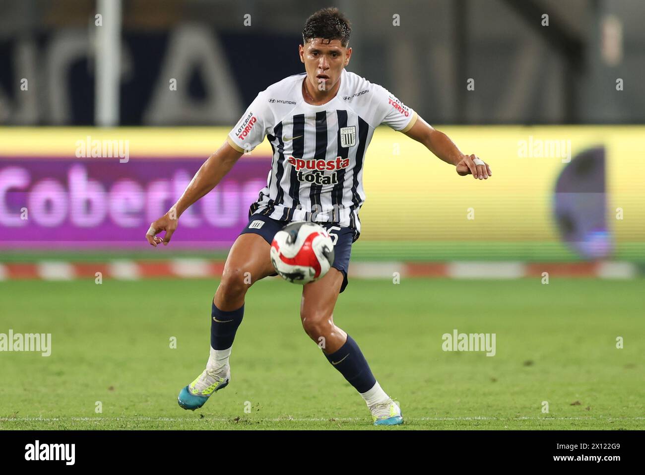 Lima, Peru. 14th Apr, 2024. Jesus Castillo of Alianza Lima during the ...