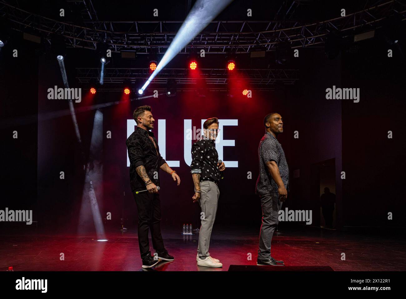 Music Concert - Blue Duncan James, Lee Ryan and Simon Webbe of Blue ...