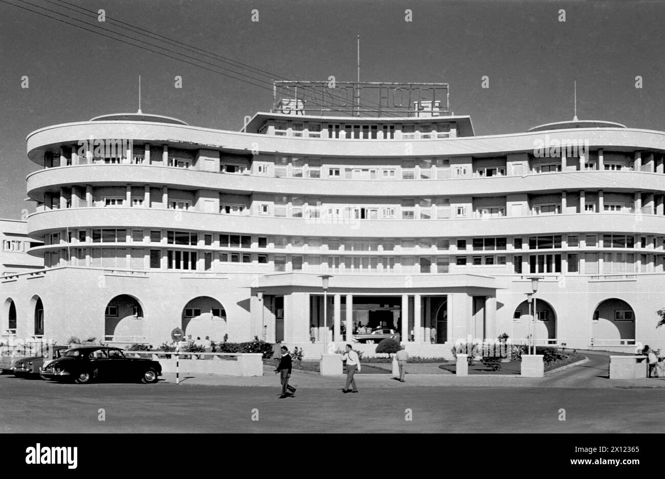 The Modernist Grande Hotel Beira, completed 1954, opened 1955, Beira ...