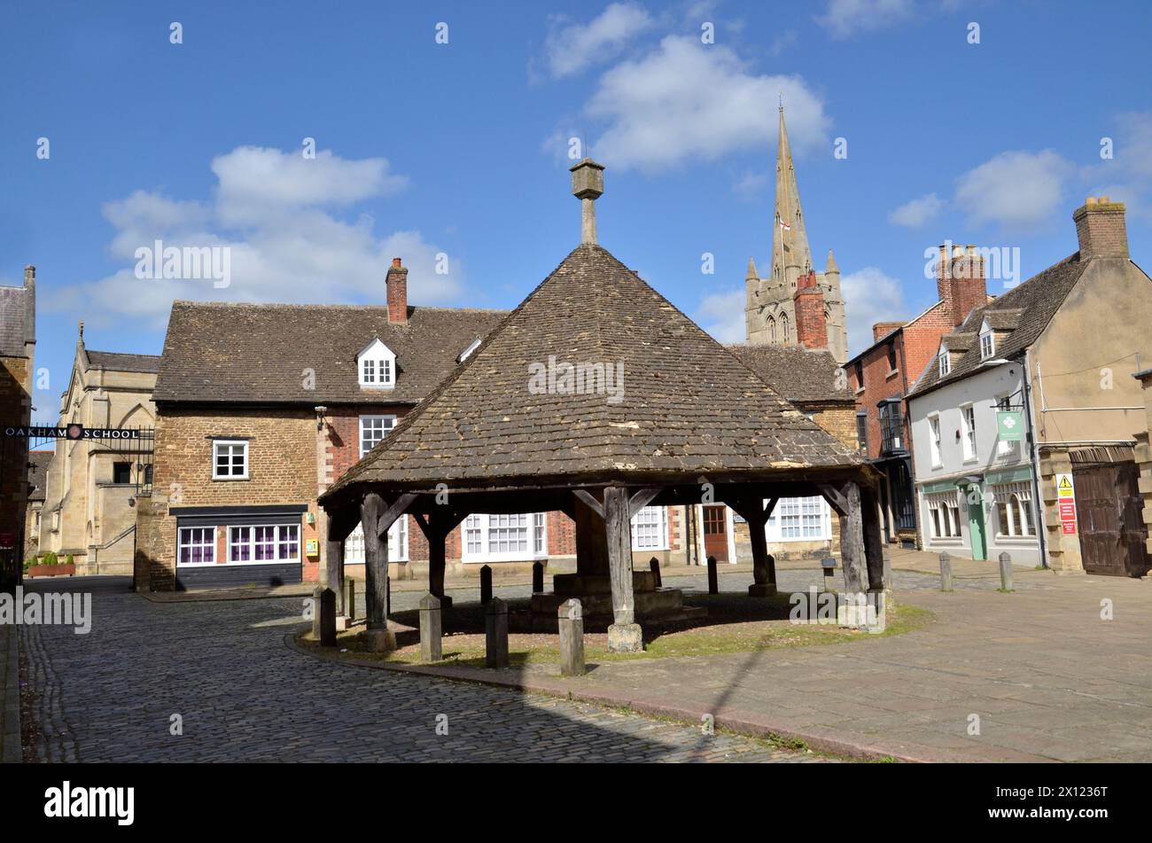 The Buttercross in the market place in Oakham, Rutland Stock Photo - Alamy