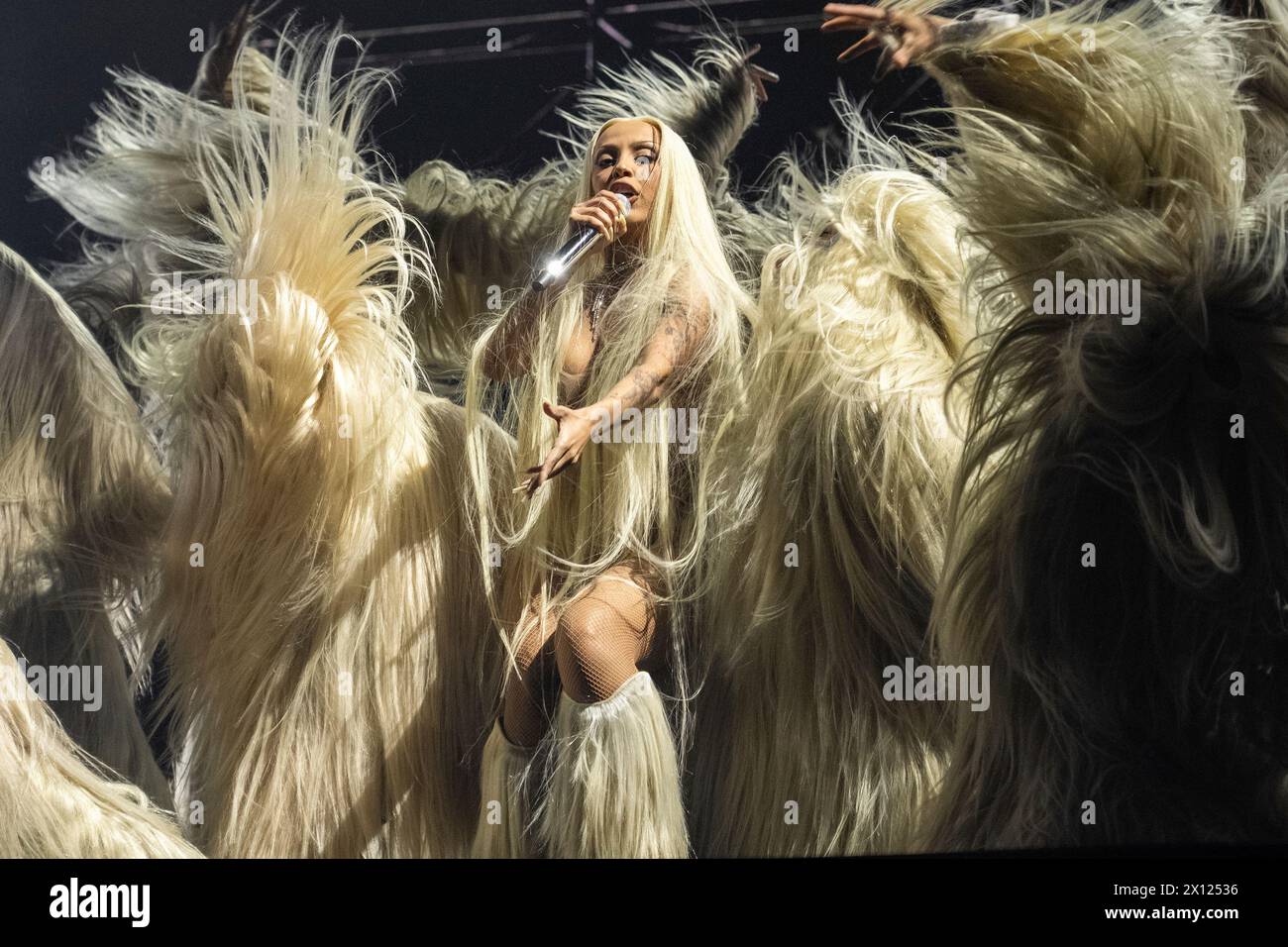 Doja Cat performs during the the first weekend of the Coachella Valley ...