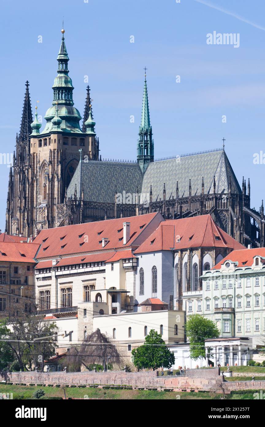 Prague Castle - landmark of capital of Czech republic. Main office of ...
