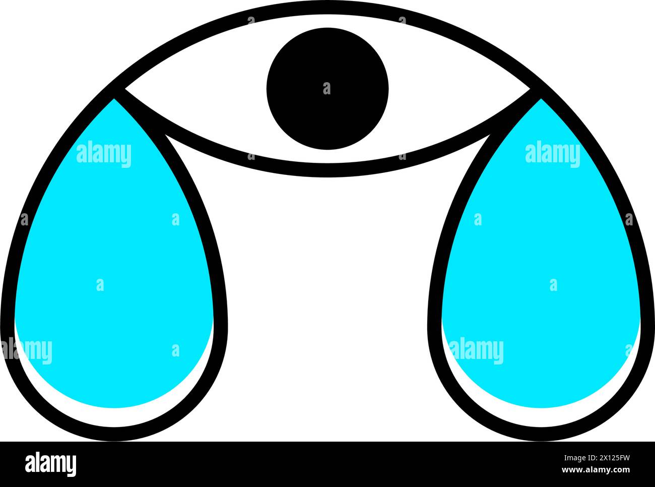 Crying icon vector vectors hi-res stock photography and images - Alamy