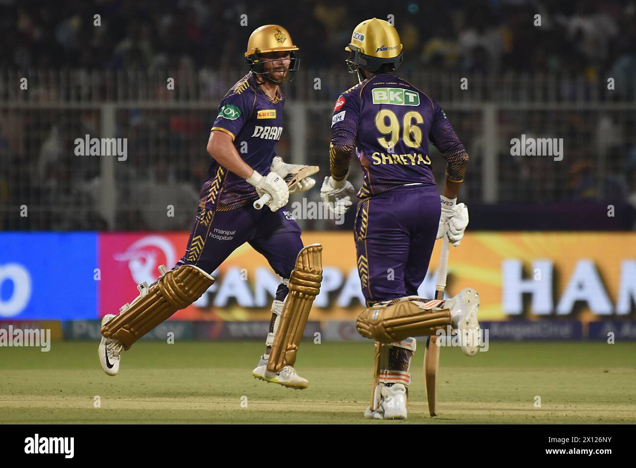 Kolkata, West Bengal, India. 14th Apr, 2024. Kolkata Knight Riders ...