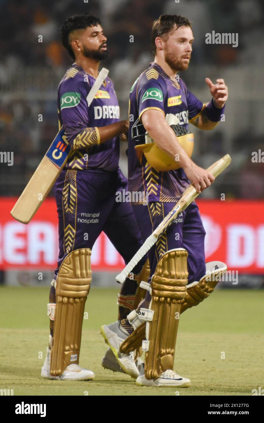 April 14, 2024, Kolkata City, India,: Kolkata Knight Riders' captain ...