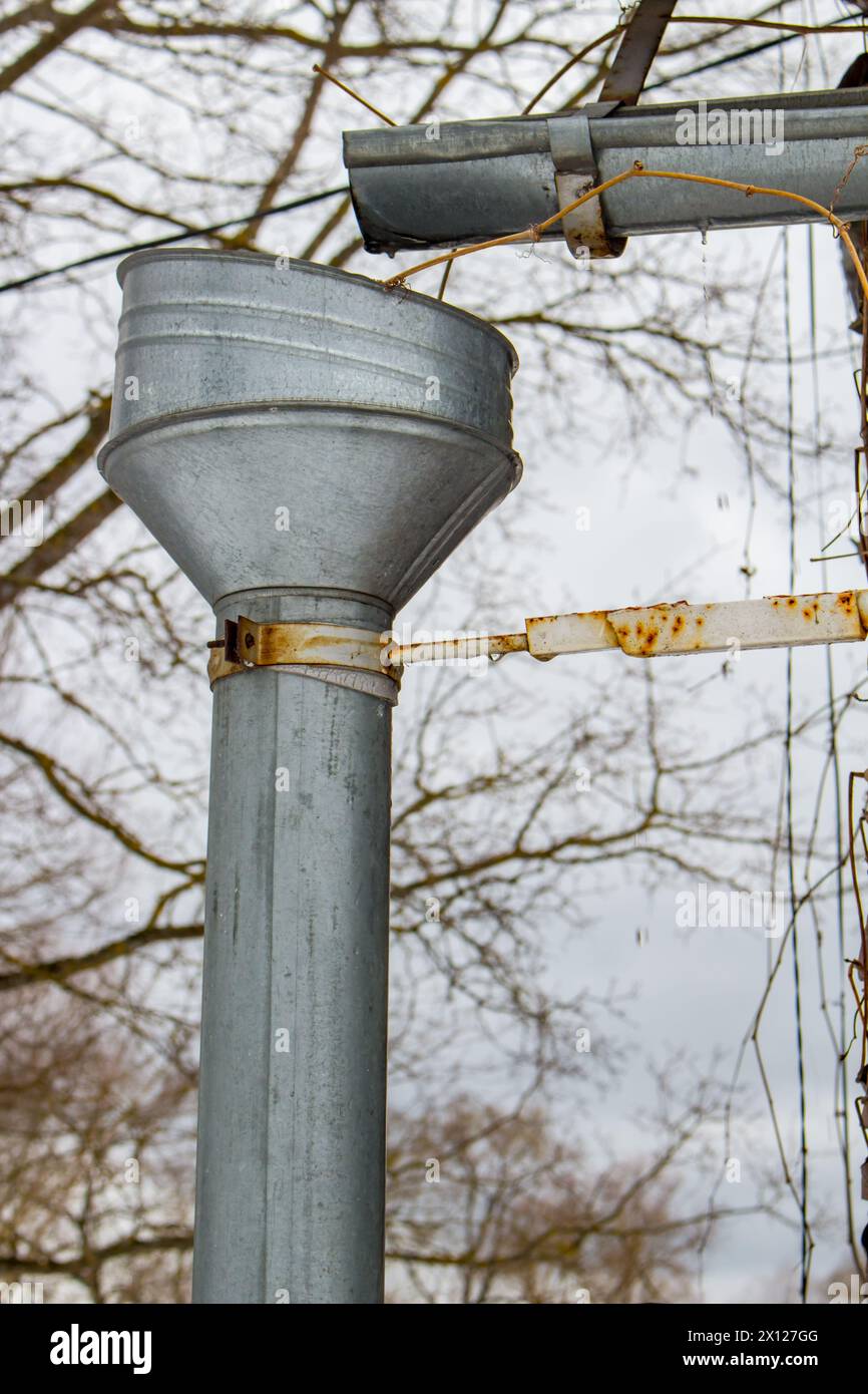 Rain tube on facade hi-res stock photography and images - Alamy