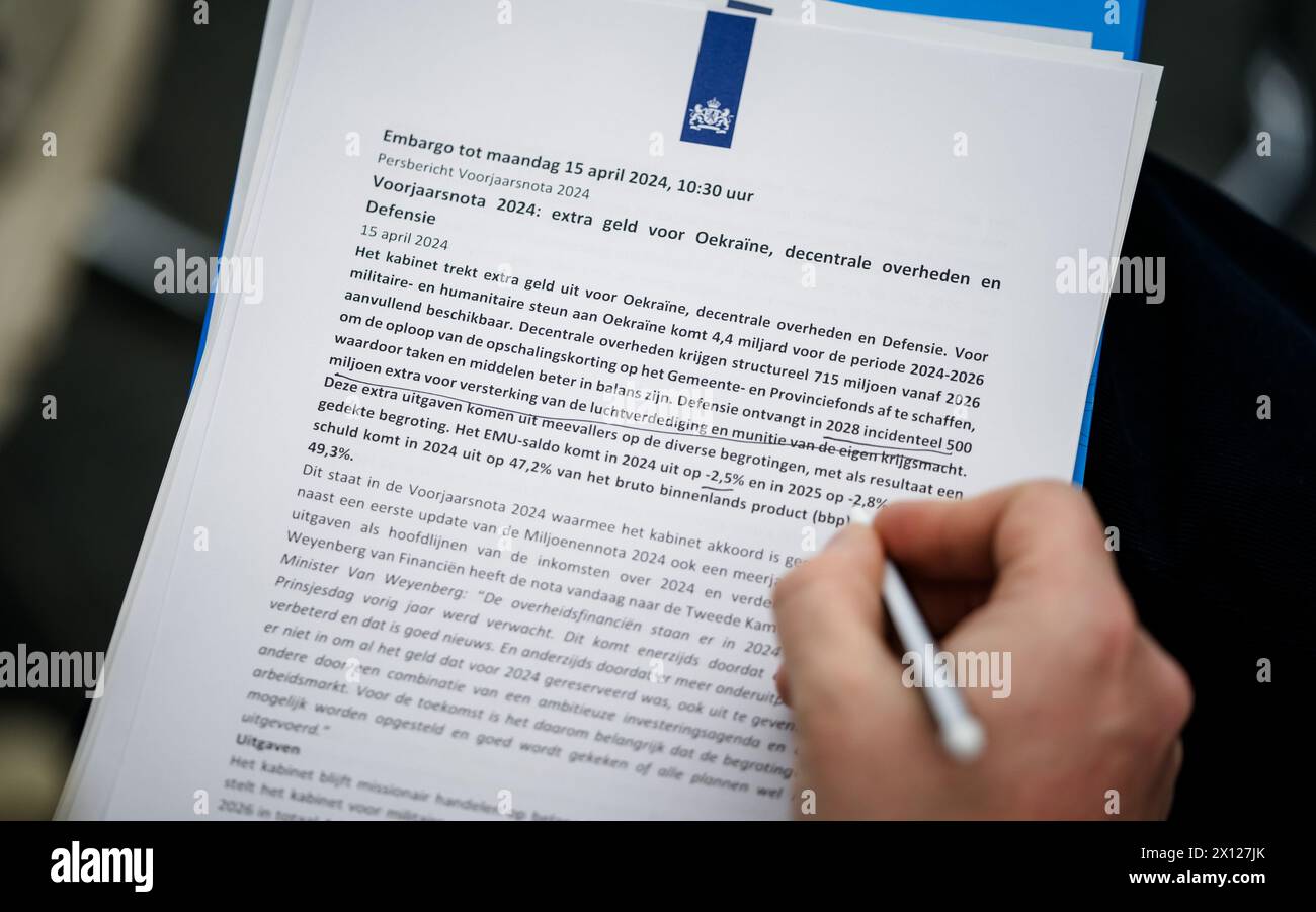 THE HAGUE - The Spring Memorandum 2024. In addition to an initial ...