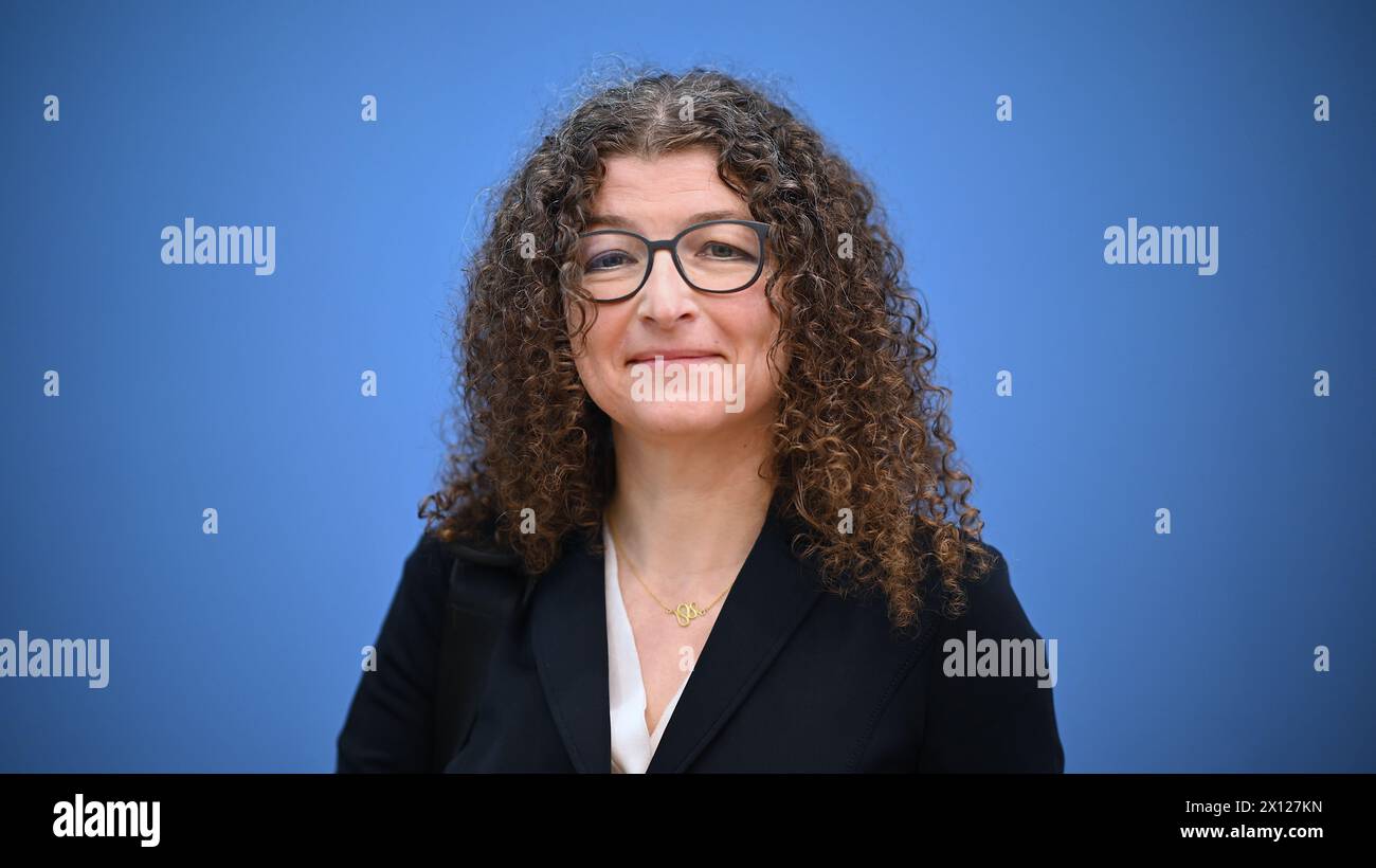 Berlin, Germany. 15th Apr, 2024. Liane Wörner, lawyer, presents the ...