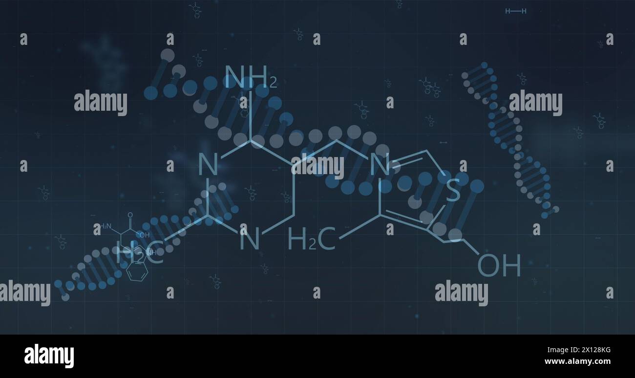 3d animation rotating dna strands hi-res stock photography and images ...