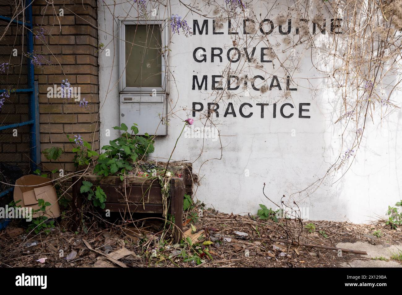 The name of the Melbourne Grove Medical Practice, a former GP surgery ...