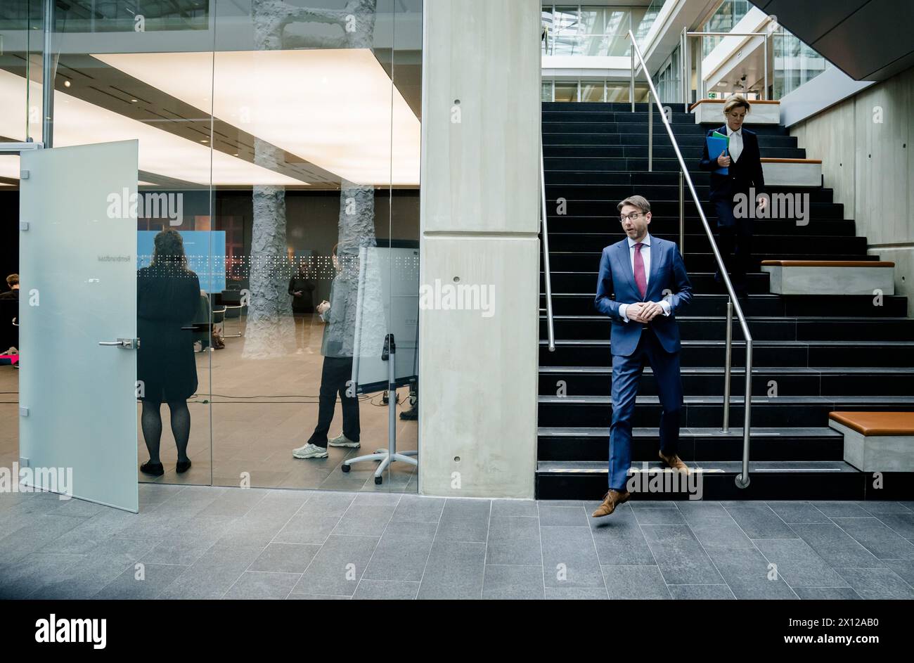 THE HAGUE - Steven van Weyenberg, outgoing Minister of Finance, during ...