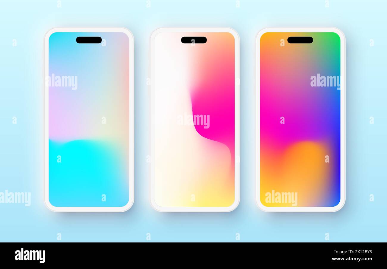 Smatphone mockup, Phone templete, Mobile visual mock, Modern cellphone ...