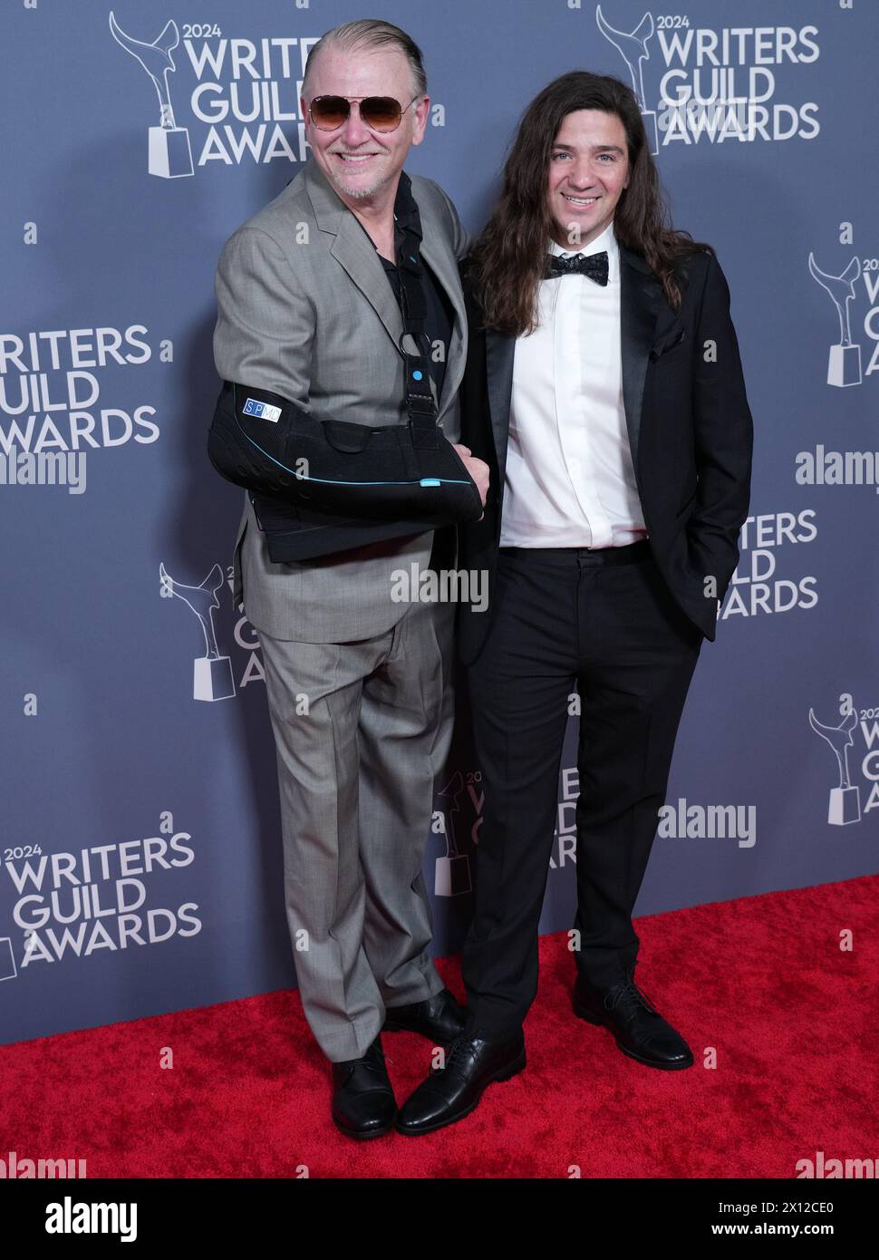 (L-R) Tony Barbieri and Jesse McLaren at the 2024 Writers Guild Awards ...
