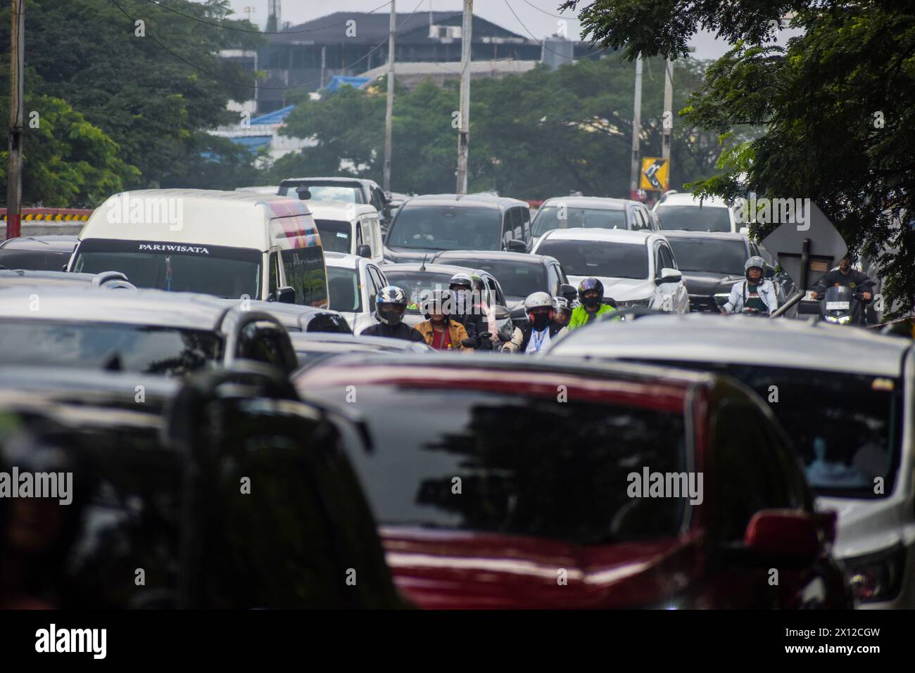 April 15, 2024, Bandung, West Java, Indonesia: Hundreds of car and ...