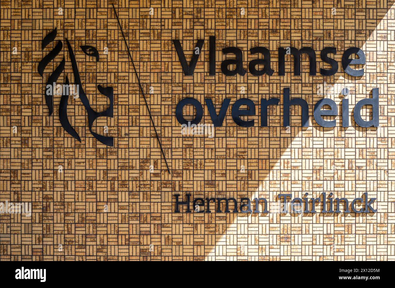 Laeken, Brussels - Belgium - 04 11 2024 - Logo of the Flemish ...