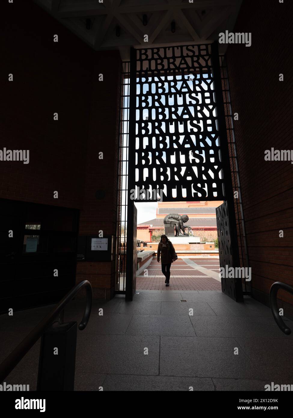 The british library entrance hi-res stock photography and images - Alamy
