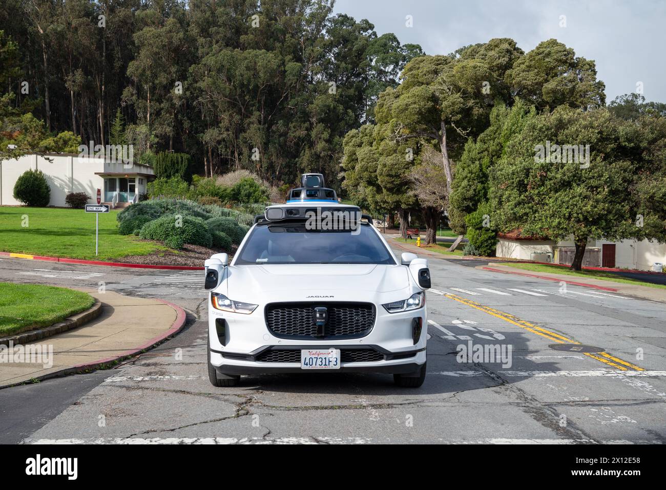 Self driving autonomous Waymo car in San Francisco Stock Photo - Alamy