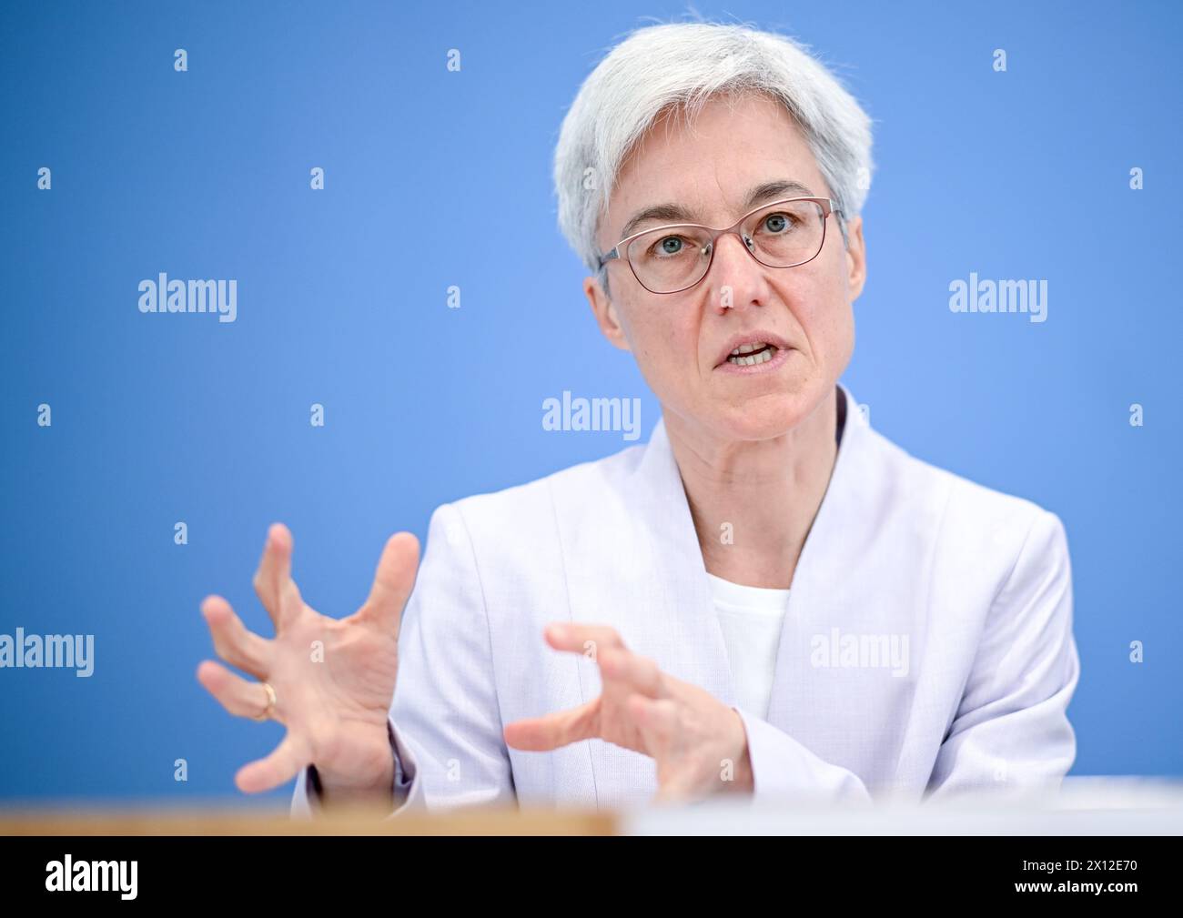 Berlin, Germany. 15th Apr, 2024. Brigitte Knopf, Director of "Zukunft ...