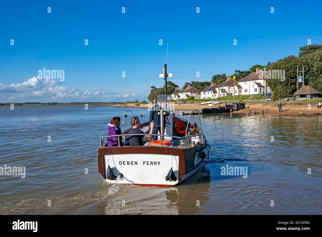 Ferryboat river Deben Bawdsey Suffolk England Stock Photo - Alamy