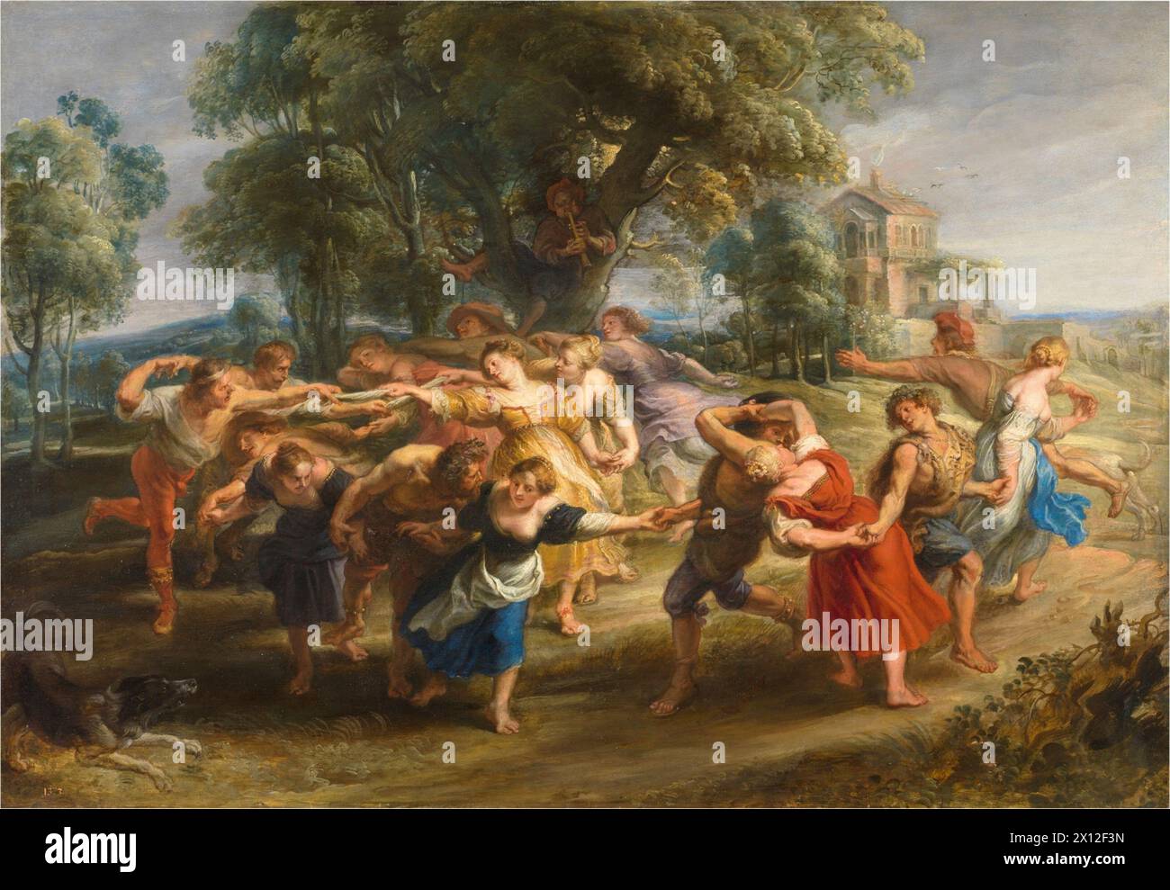 The Dance of the Villagers (1635) by Rubens Stock Photo - Alamy