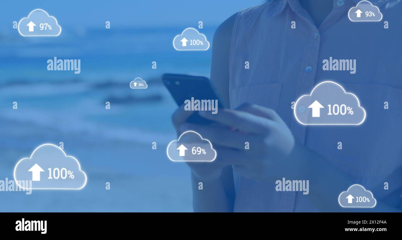 Phone icon percent animation vector hi-res stock photography and images ...