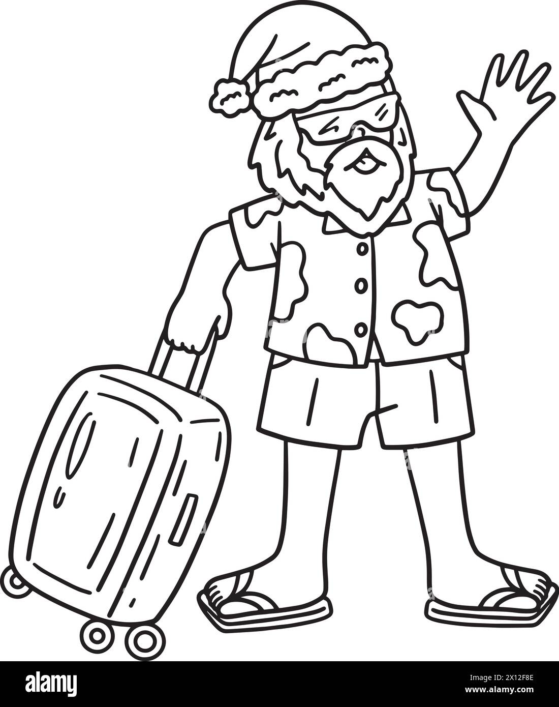 Summer vacation coloring page for kids hi-res stock photography and ...