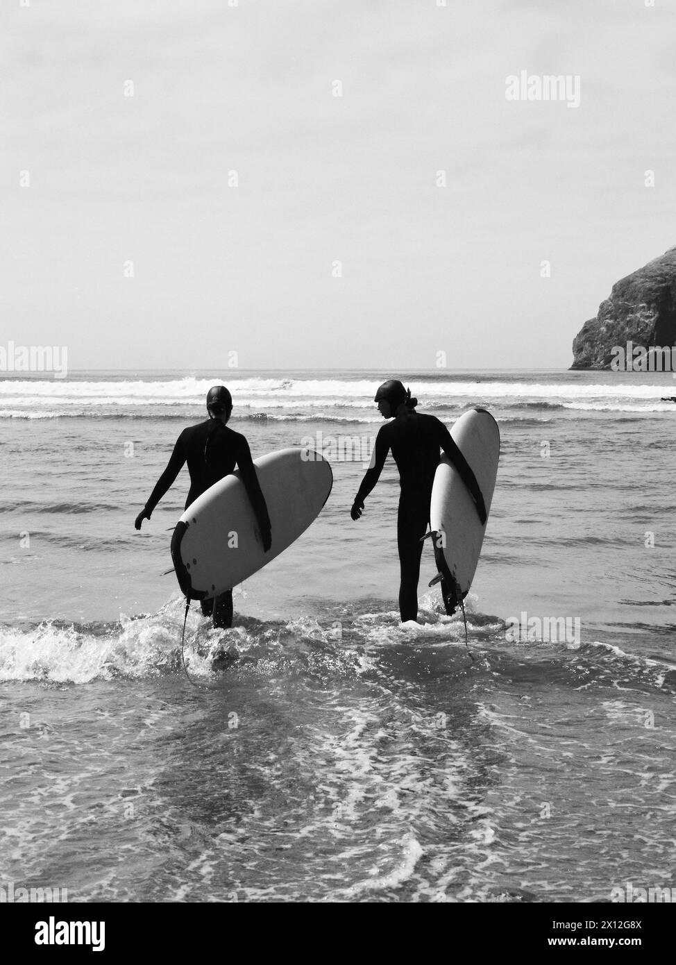 Catch the wave Black and White Stock Photos & Images - Alamy