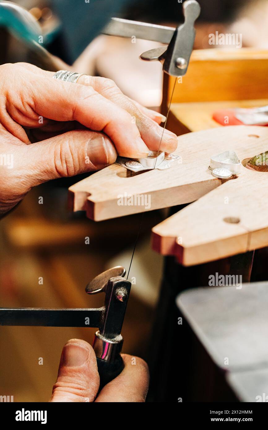 Female artisan using hands hi-res stock photography and images - Alamy