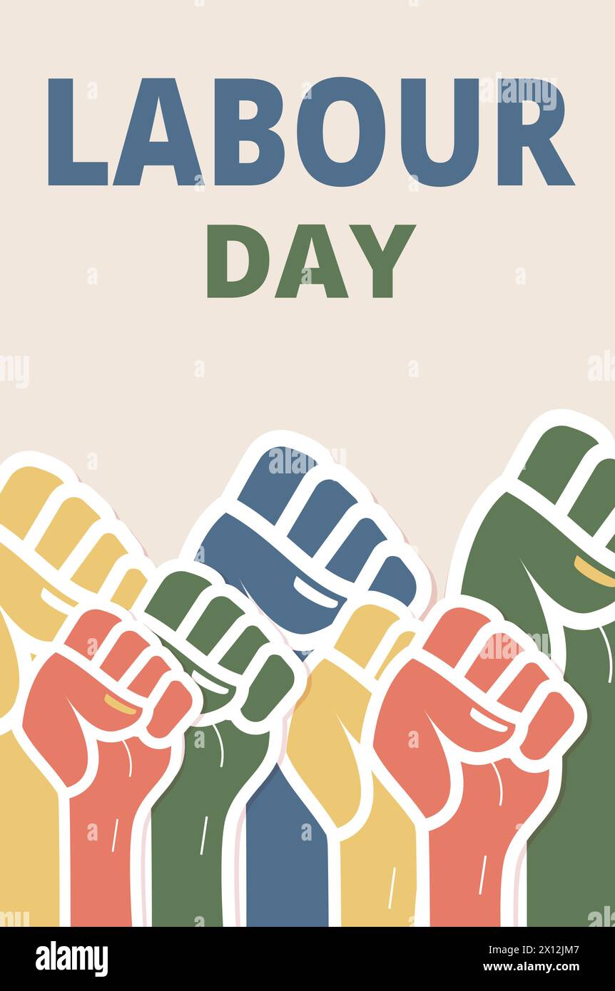Labour day banner template. International workers day vertical card ...
