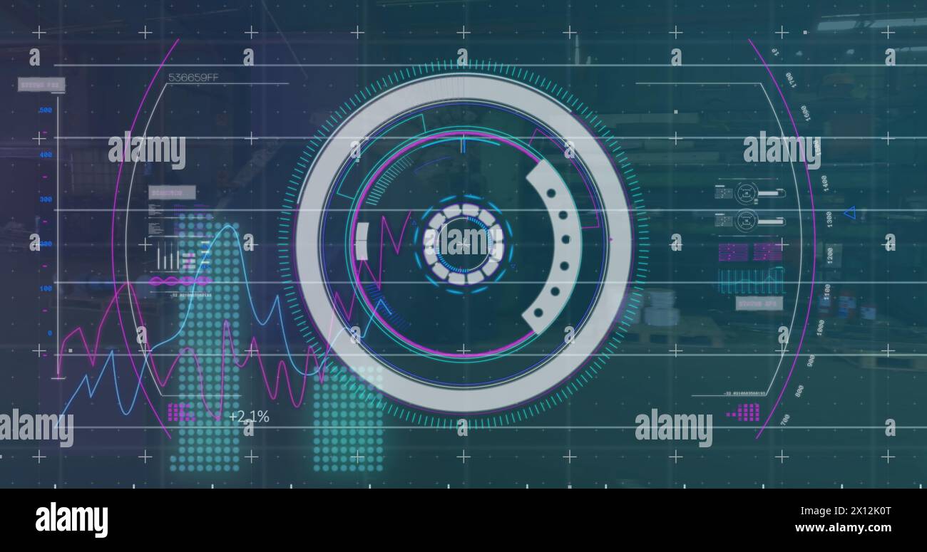 A digital image of a scanning interface against a black background ...