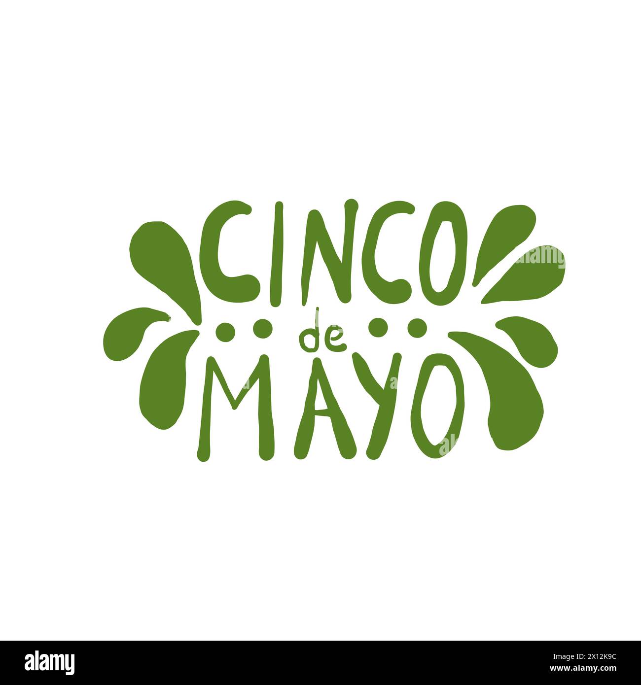 Cinco de Mayo. Hand drawn lettering text. Mexican festivals and culture ...