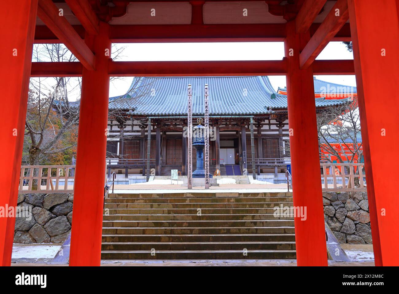 Temple in Kongobu-ji Danjo Garan area, a historical Buddhist temple ...