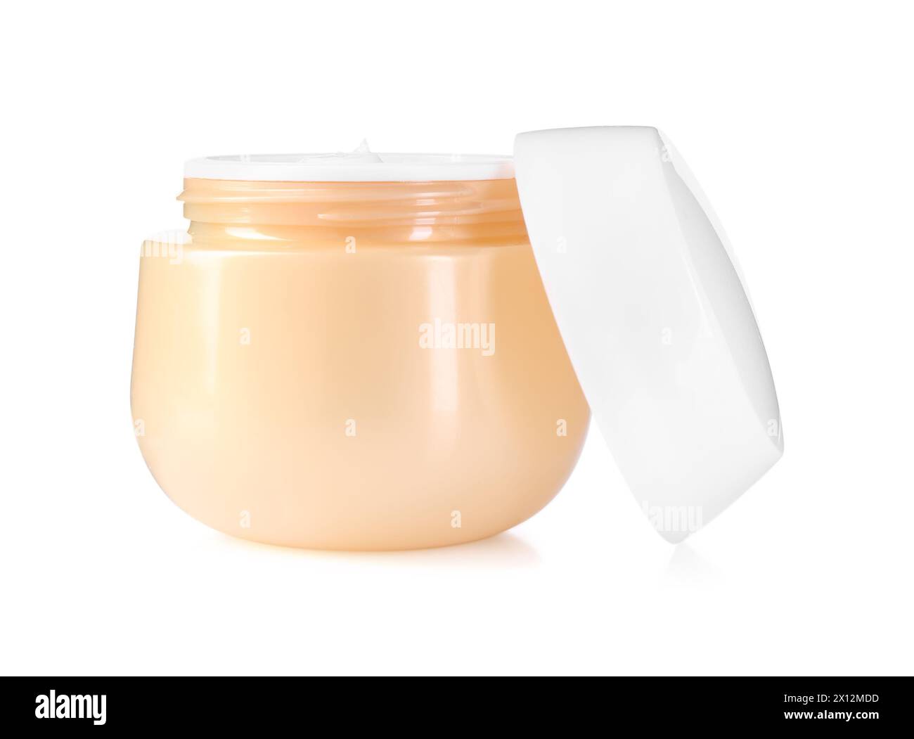 Jar of body care cream isolated on white Stock Photo - Alamy