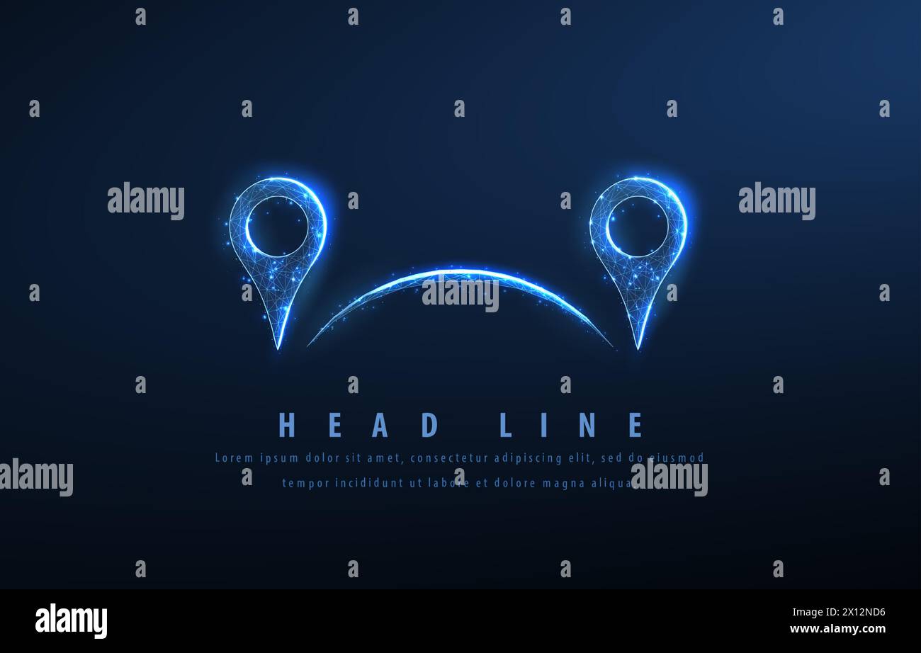 Pin. Abstract vector three pin icon isolated. Transportation delivery ...