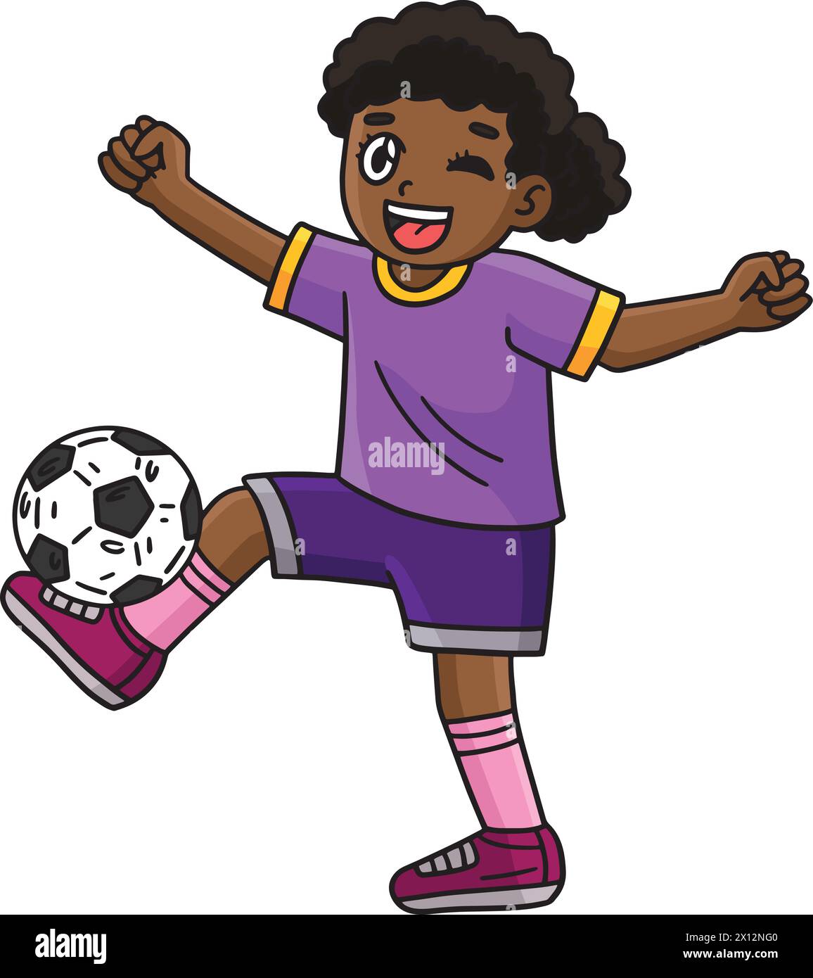 Kick A Ball Clipart