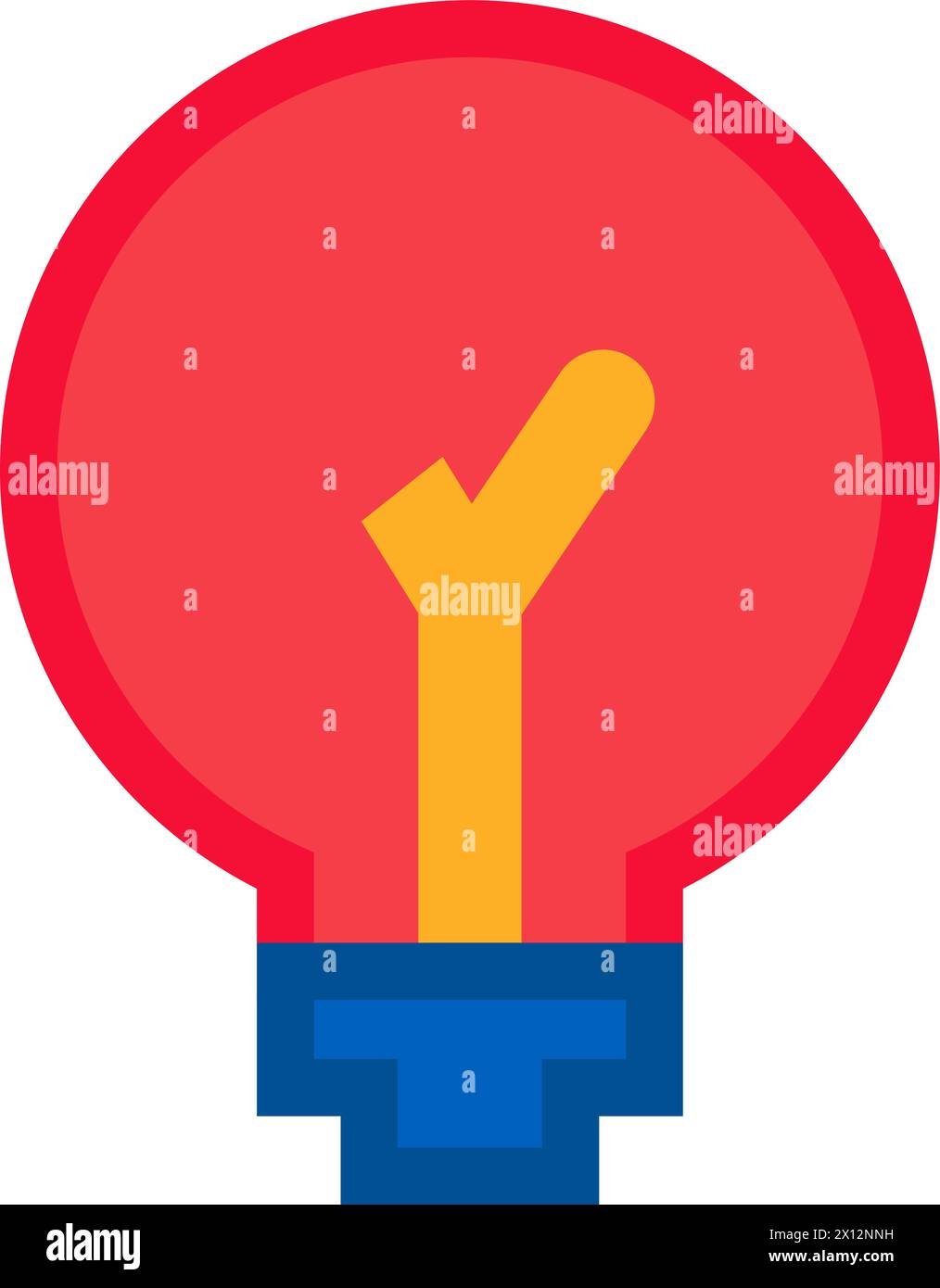 Damaged electric lightbulb icon. Problem solution, business process ...