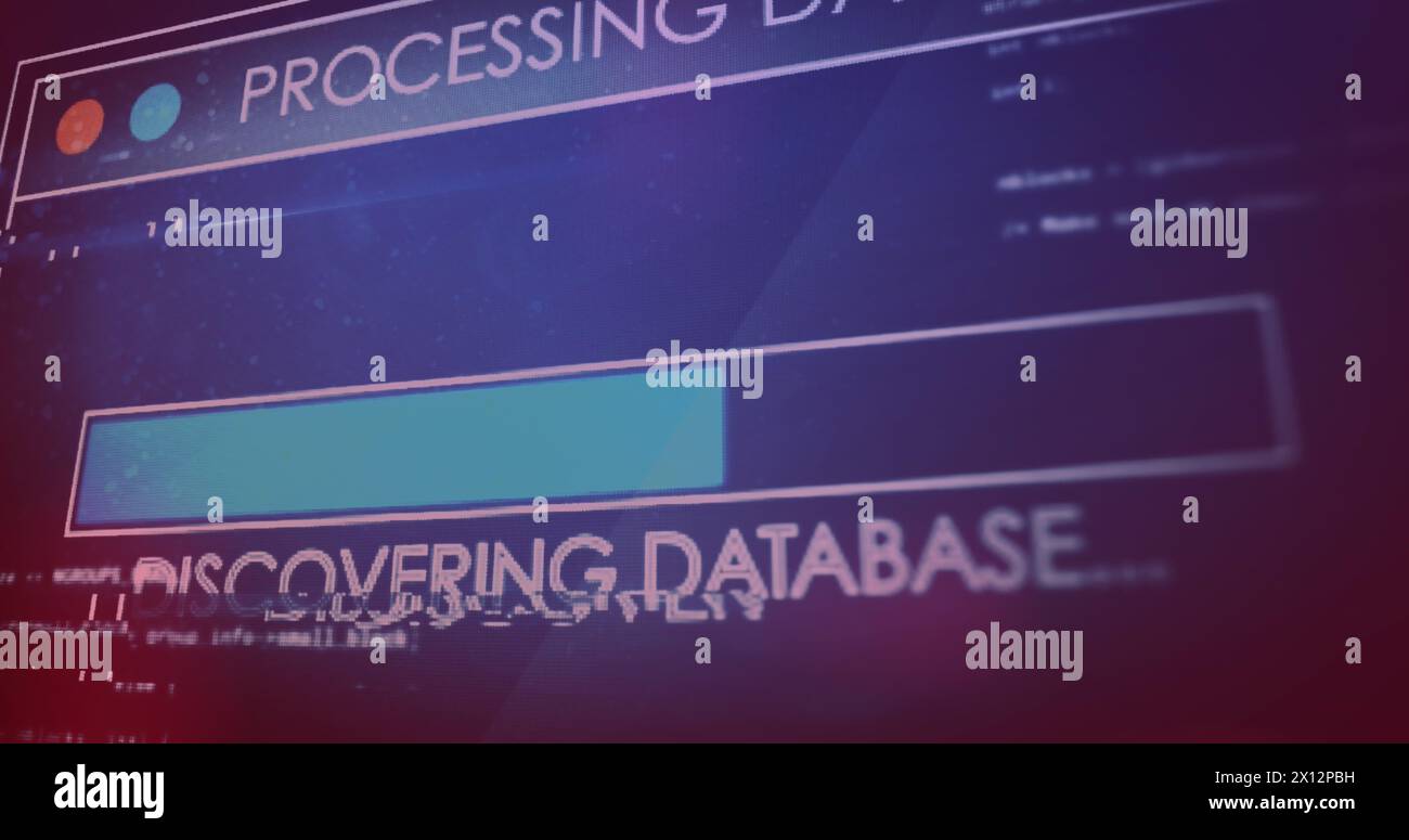 Image of data processing text over screen and computer servers Stock Photo - Alamy