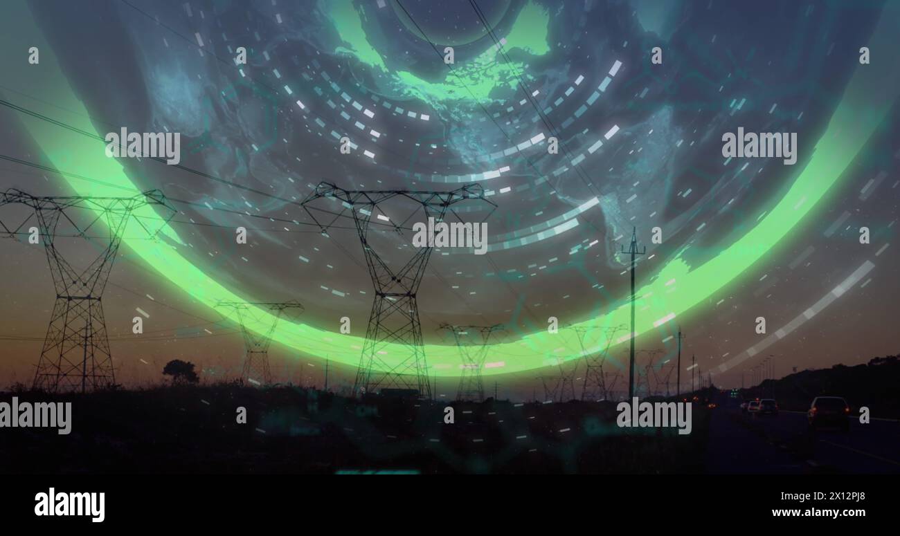 Electric world map hi-res stock photography and images - Alamy