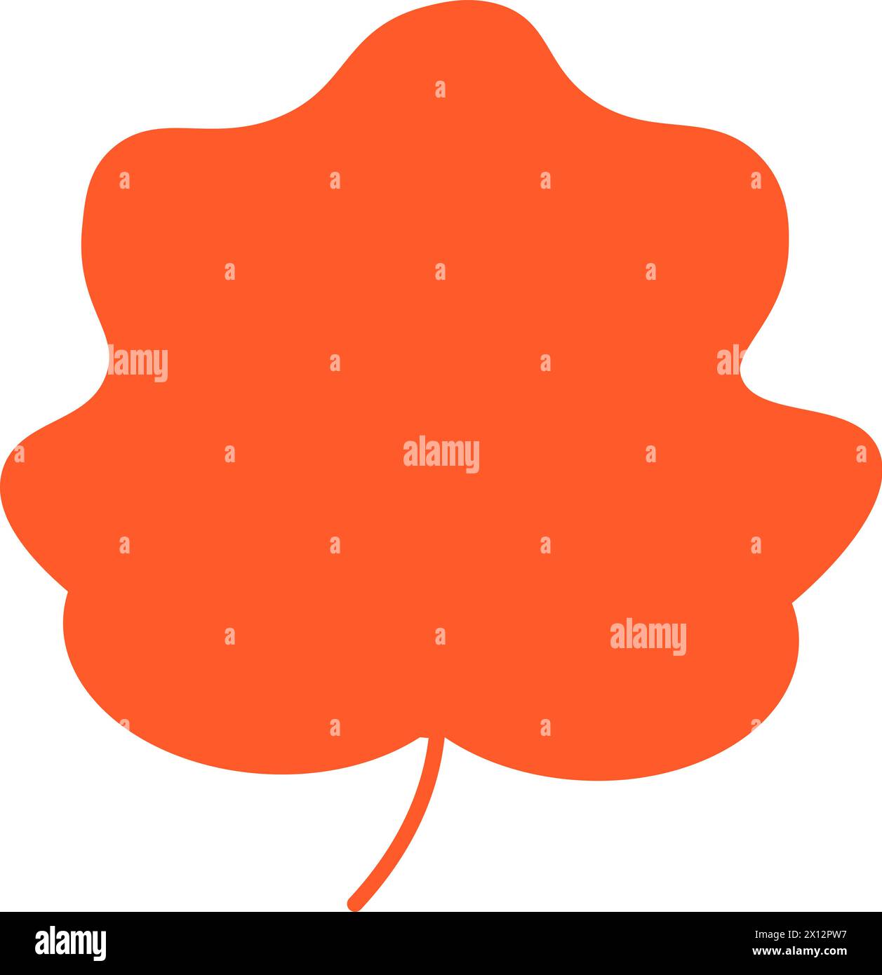 Tree leaf contour, herbarium silhouette. Bright autumn park foliage ...