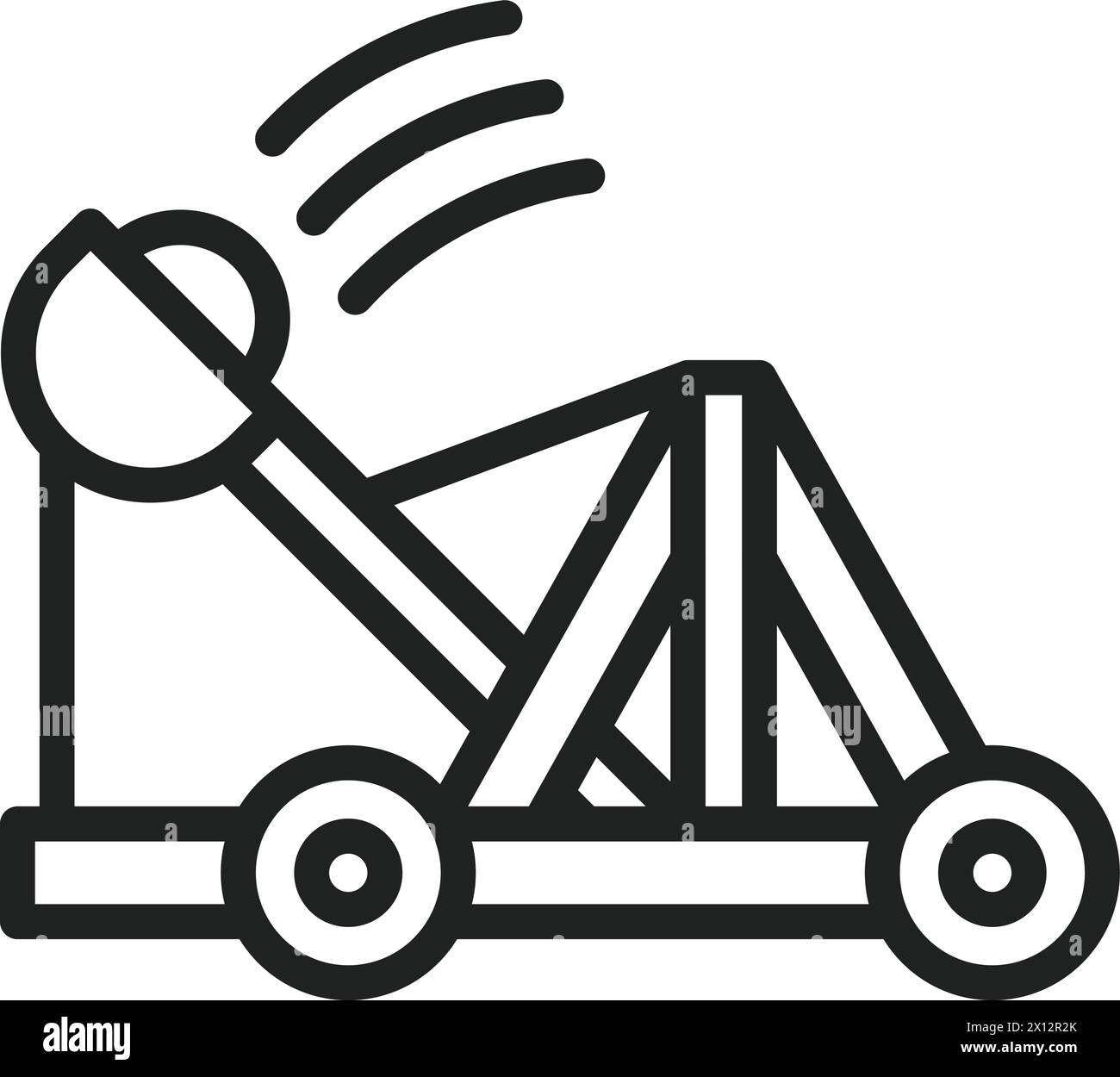 Catapult icon vector image. Suitable for mobile application web ...