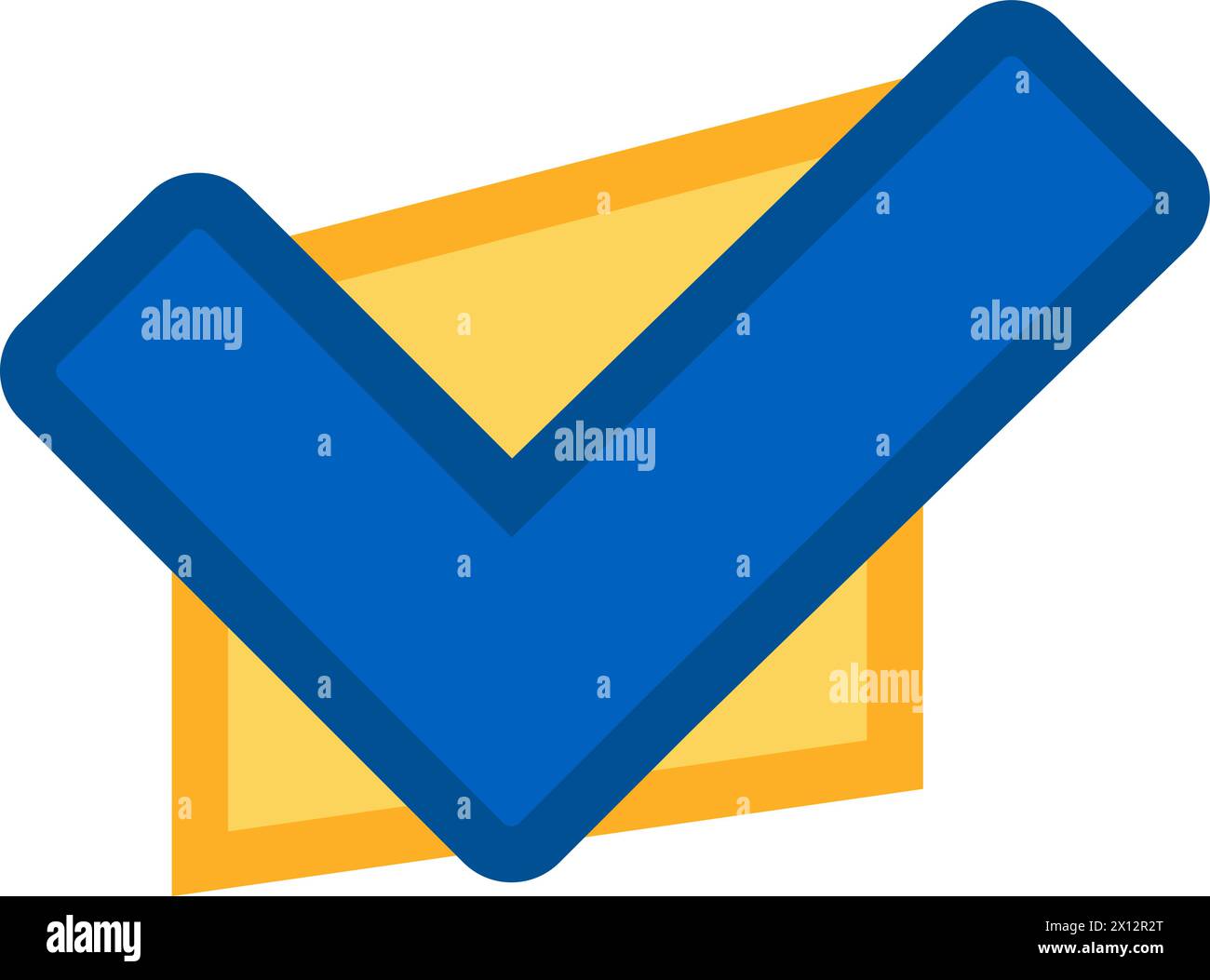 Check mark tick icon. Confirmation message, business process stroked ... Check mark tick icon. Confirmation message, business process stroked ...