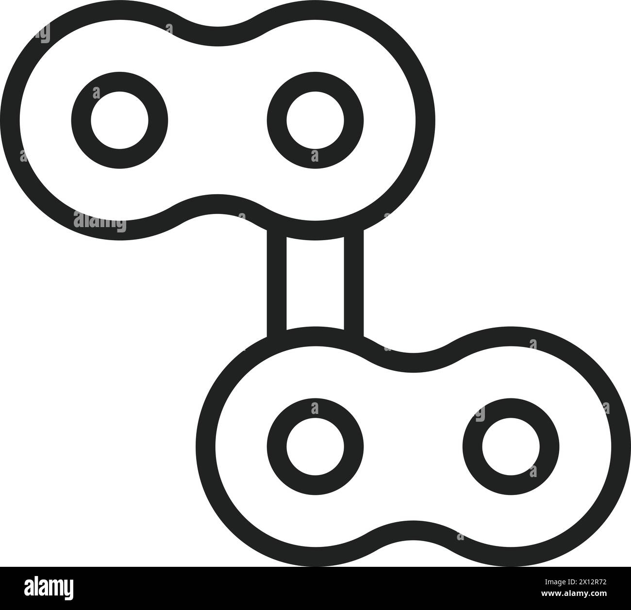 Chain icon vector image. Suitable for mobile application web ...