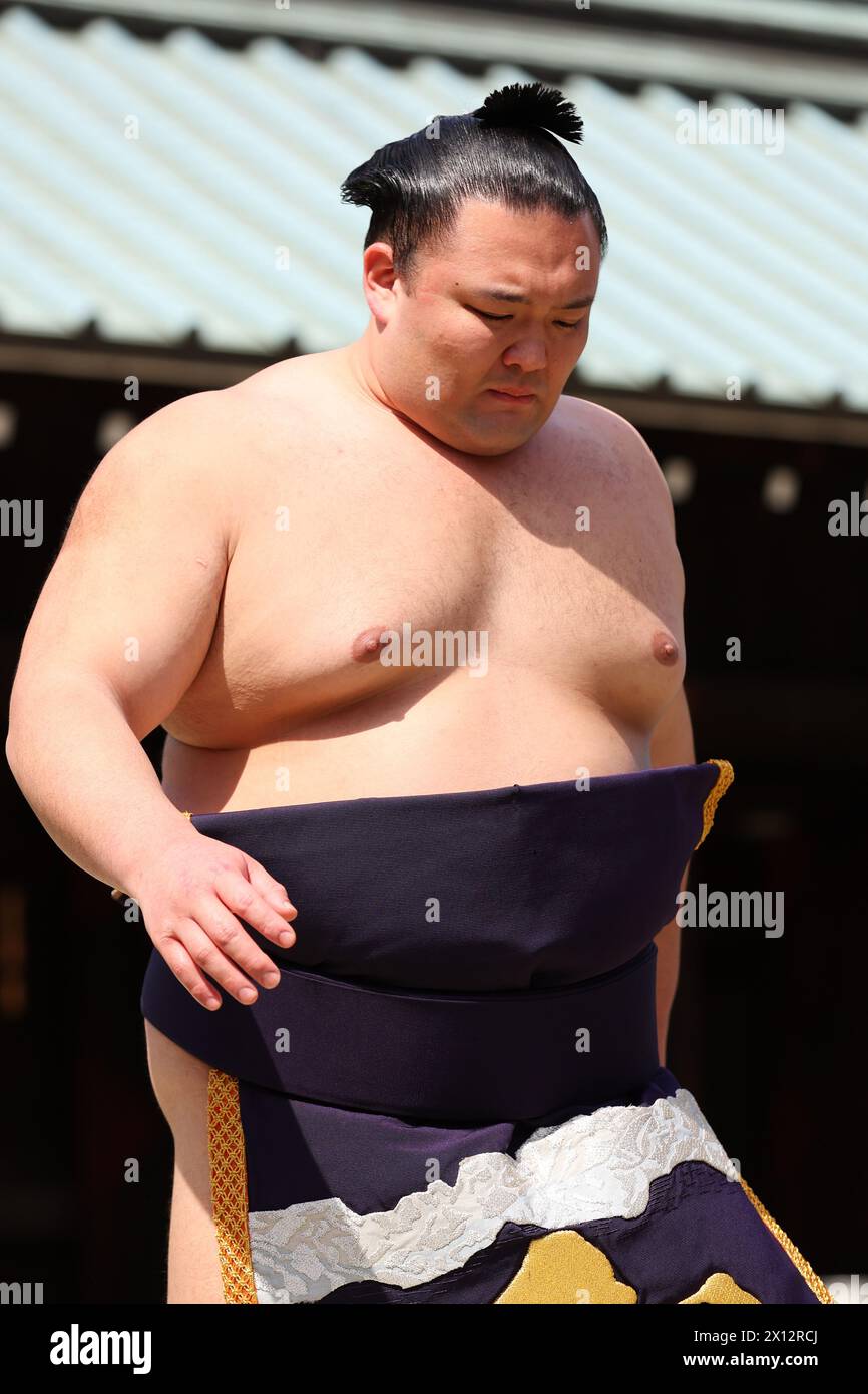 Tokyo Japan. 15th Apr, 2024. Asanoyama, APRIL 15, 2024 - Sumo : Annual ...