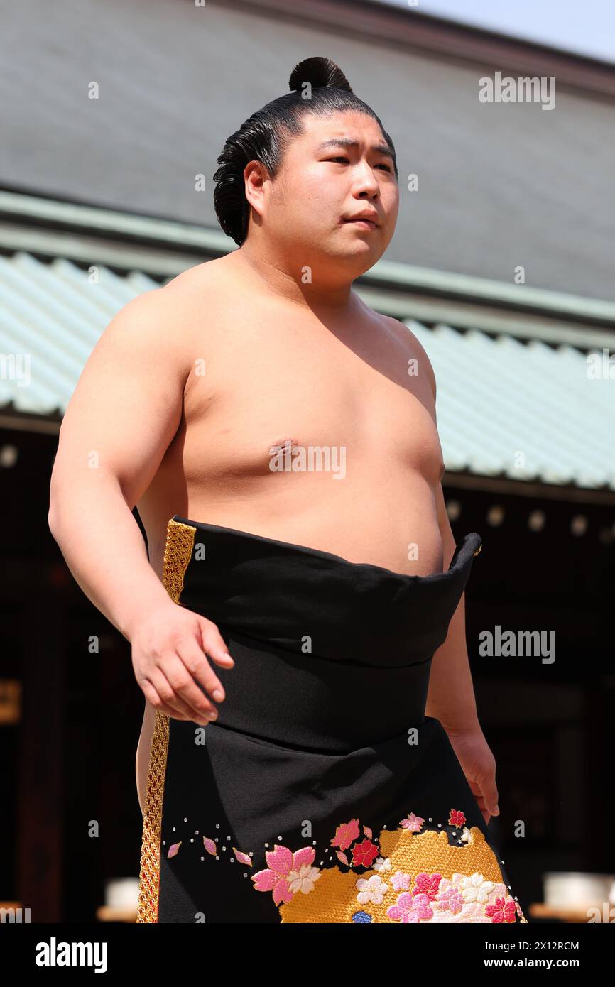 Tokyo Japan. 15th Apr, 2024. Wakamatoharu, APRIL 15, 2024 - Sumo ...