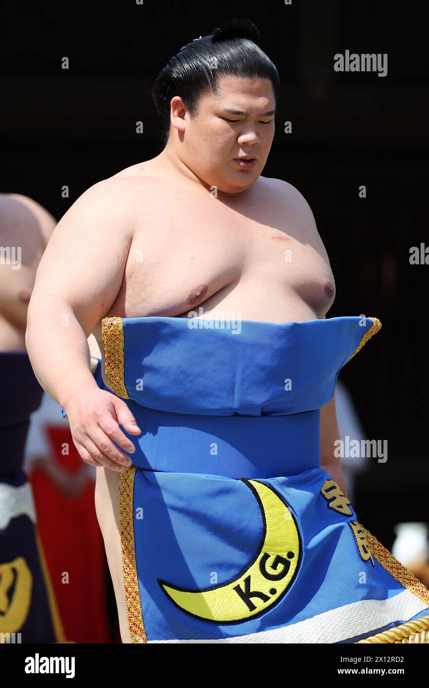 Tokyo Japan. 15th Apr, 2024. Ura, APRIL 15, 2024 - Sumo : Annual sumo ...