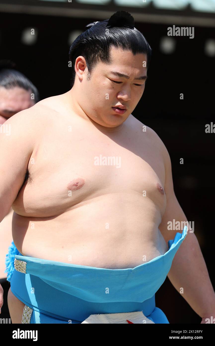 Tokyo Japan. 15th Apr, 2024. Endo, APRIL 15, 2024 - Sumo : Annual sumo ...