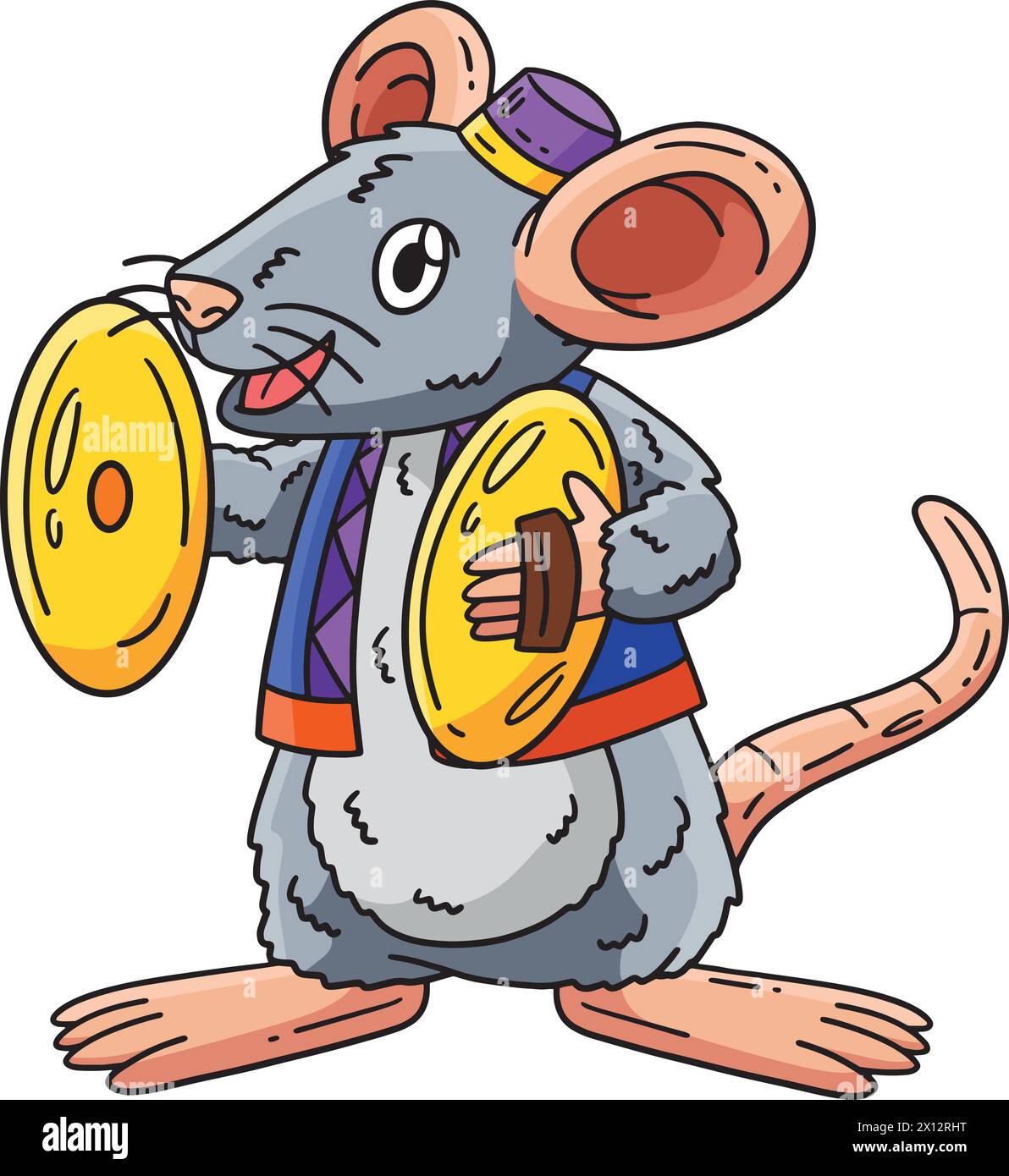 Circus Mouse Cartoon Colored Clipart Illustration Stock Vector Image ...