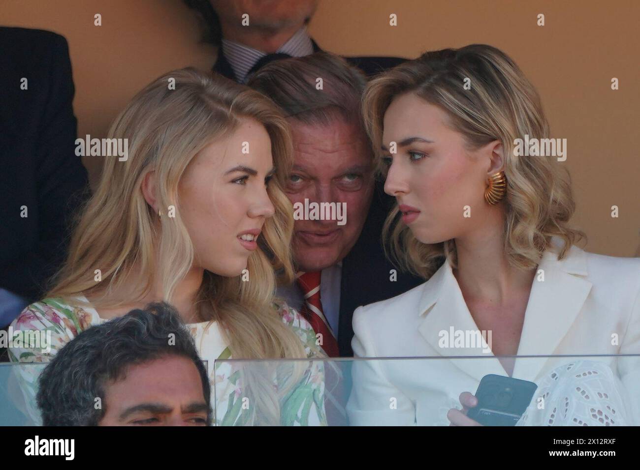 MONTE-CARLO, MONACO - APRIL 14: Princesses Maria-Carolina et Maria ...