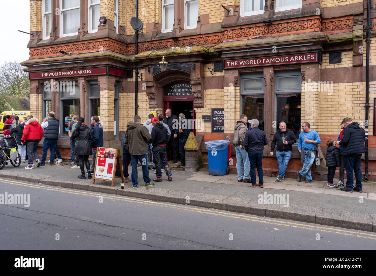 The famous Arkles public house near the Liverpool FC stadium in Anfield ...