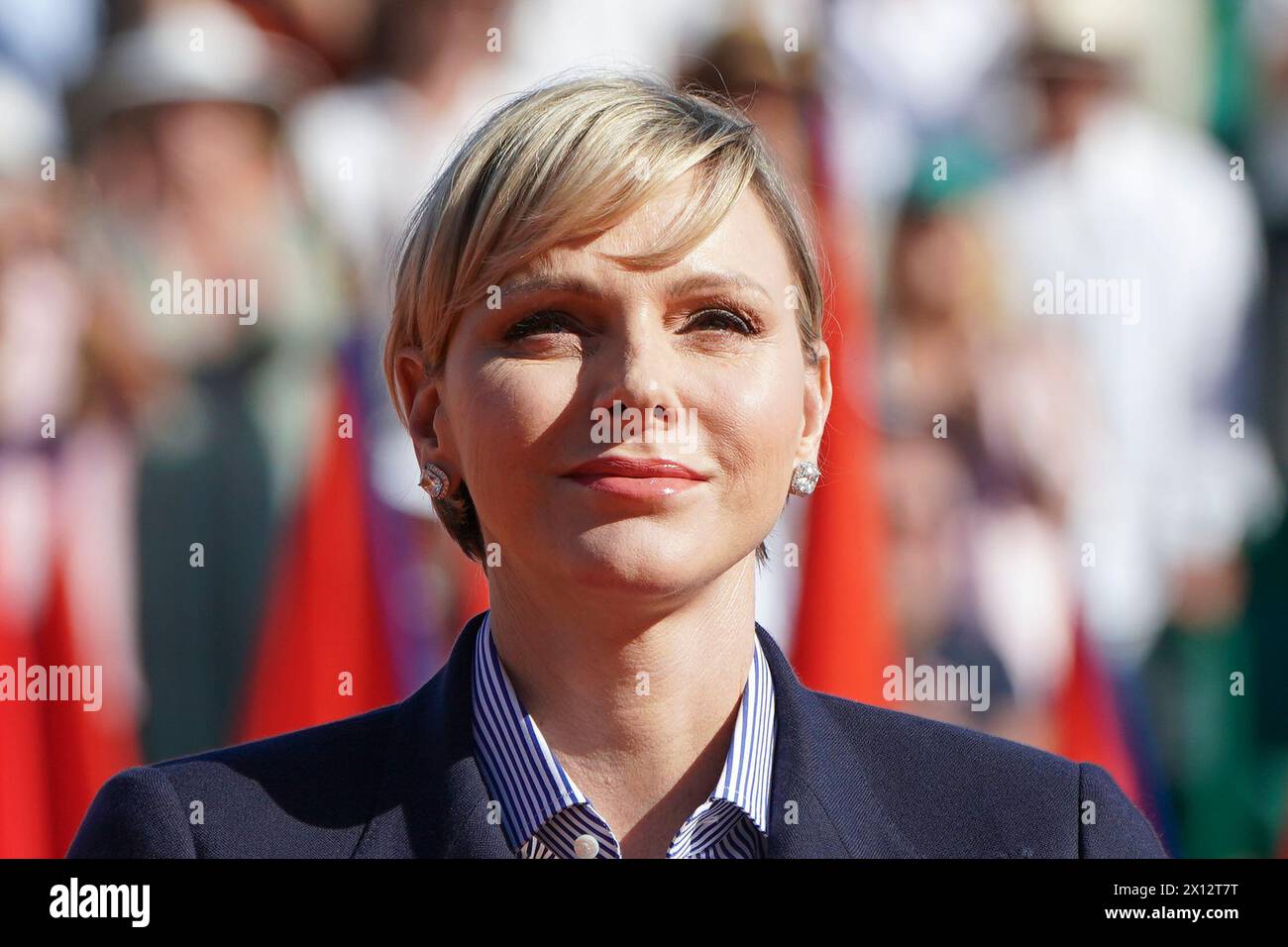 MONTE-CARLO, MONACO - APRIL 14: Princesse Charlene during the trophy ...